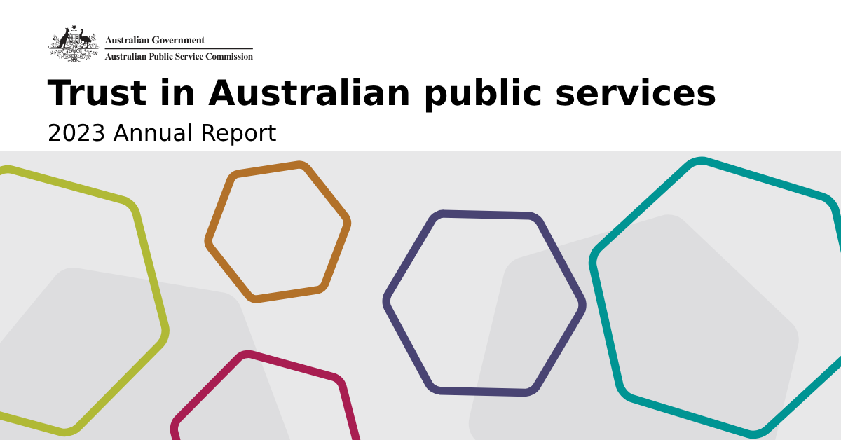 Trust in Australian public services: 2023 Annual Report | Australian ...
